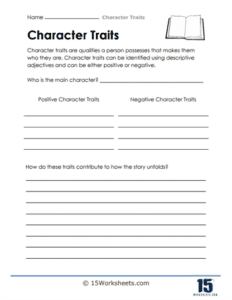 Character Traits Worksheets - 15 Worksheets.com