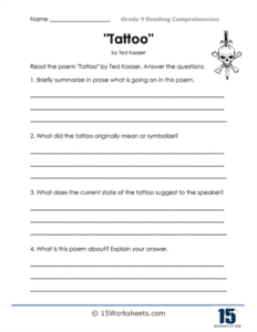 Grade 9 Reading Comprehension Worksheets - 15 Worksheets.com