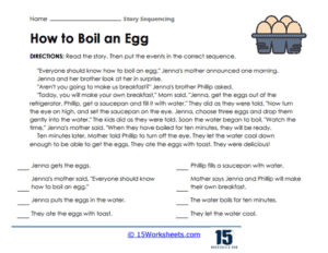 Story Sequencing Worksheets - 15 Worksheets.com