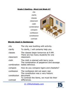 3rd Grade Spelling Words Worksheets | Fun & Effective Practice - 15 ...