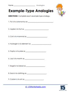 Analogies Worksheets - 15 Worksheets.com
