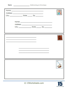 Addressing an Envelope Worksheets - 15 Worksheets.com