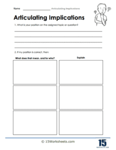Articulating Implications Worksheets | Critical Insight - 15 Worksheets.com