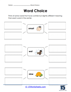 Word Choices Worksheets - 15 Worksheets.com