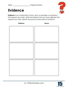 Argumentation Worksheets | Persuasive Flow - 15 Worksheets.com