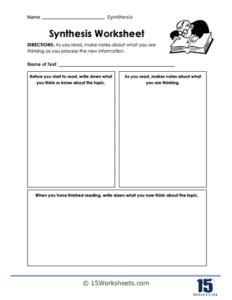 Synthesis Worksheets | Craft Strong Arguments - 15 Worksheets.com