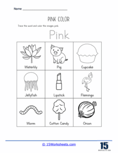 Pink Worksheets - 15 Worksheets.com
