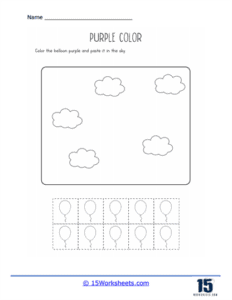 Purple Worksheets | Learning Colors - 15 Worksheets.com