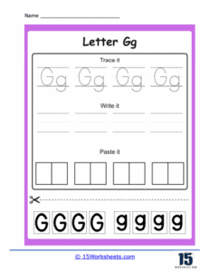 Letter G Worksheets | Alphabet Series - 15 Worksheets.com