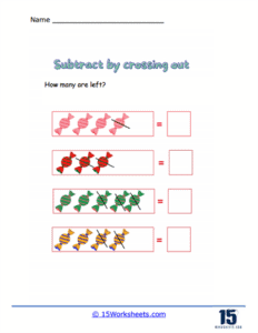 Subtract By Crossing Out Worksheets - 15 Worksheets.com