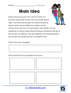 Main Ideas Worksheets | Reading Skills - 15 Worksheets.com