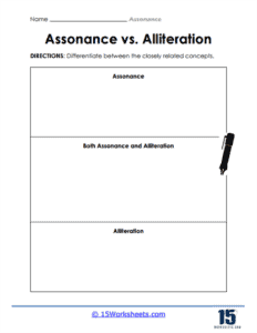 Assonance Worksheets - 15 Worksheets.com