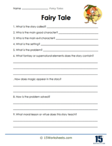 Fairy Tales Worksheets - 15 Worksheets.com