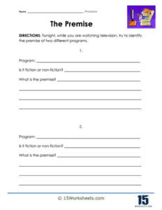 Premise Worksheets - 15 Worksheets.com