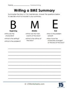Summarizing Worksheets - 15 Worksheets.com