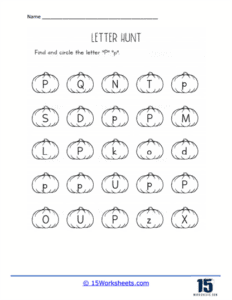 Letter Hunt Worksheets | Alphabet Series - 15 Worksheets.com
