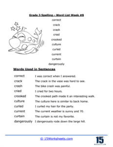3rd Grade Spelling Words Worksheets | Fun & Effective Practice - 15 ...