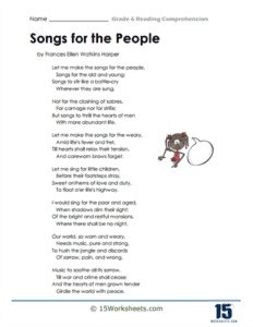 Grade 6 Reading Comprehension Worksheets - 15 Worksheets.com