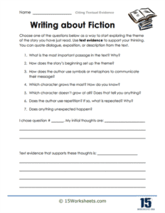 Citing Textual Evidence Worksheets - 15 Worksheets.com