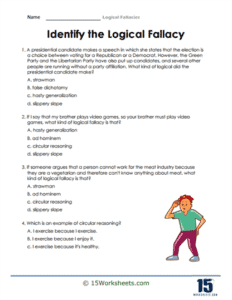 Logical Fallacies Worksheets | Figurative Language - 15 Worksheets.com