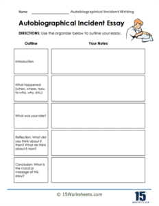 Autobiographical Writing Worksheets | Self-Discovery - 15 Worksheets.com