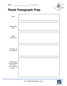 Counterclaims Worksheets - 15 Worksheets.com