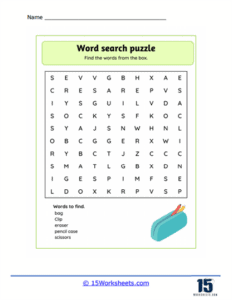 Classroom Objects Worksheets | School Item Printables - 15 Worksheets.com