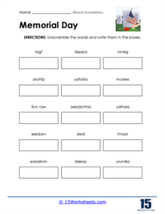 Word Scrambles Worksheets - 15 Worksheets.com