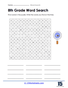Word Searches Worksheets - 15 Worksheets.com