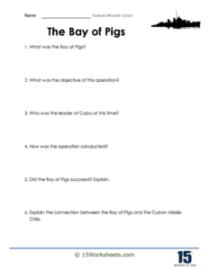 Cuban Missile Crisis Worksheets - 15 Worksheets.com