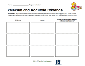 Argumentation Worksheets | Persuasive Flow - 15 Worksheets.com