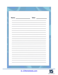 Lined Writing Paper Worksheets - 15 Worksheets.com