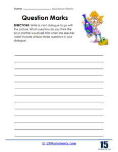 Question Marks Worksheets | Punctuation Inquiry - 15 Worksheets.com