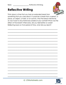 Reflective Writing Worksheets - 15 Worksheets.com