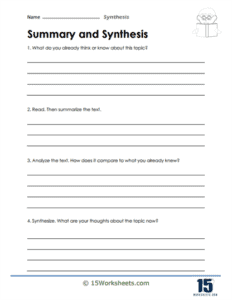 Synthesis Worksheets | Craft Strong Arguments - 15 Worksheets.com
