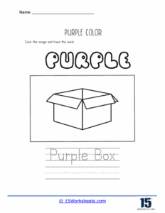 Purple Worksheets | Learning Colors - 15 Worksheets.com