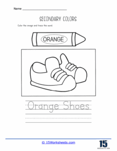 Secondary Colors Worksheets | Blending Practice - 15 Worksheets.com