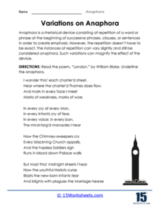 Anaphora Worksheets - 15 Worksheets.com