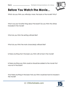 Multiple Interpretations of a Story Worksheets - 15 Worksheets.com