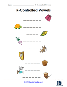 R Controlled Vowels Worksheets | Phonics - 15 Worksheets.com