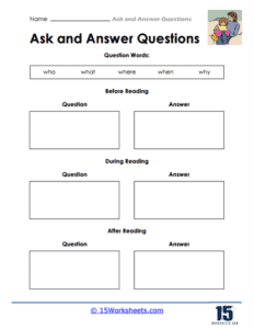 Ask and Answer Questions Worksheets - 15 Worksheets.com