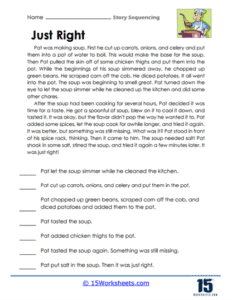 Story Sequencing Worksheets - 15 Worksheets.com