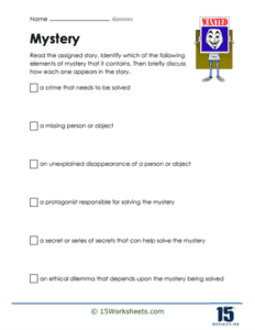 Genres of Literature Worksheets - 15 Worksheets.com