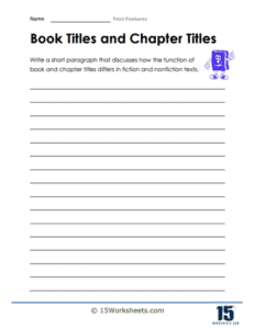 Text Features Worksheets | Visual & Structural - 15 Worksheets.com