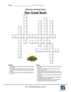 Crossword Puzzles Worksheets - 15 Worksheets.com
