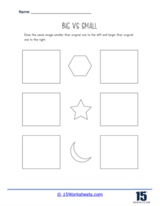 Big vs. Small Worksheets | Relative Size Skills - 15 Worksheets.com