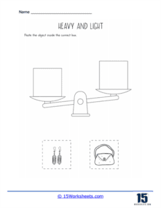 Heavy vs. Light Worksheets | Measure and Compare - 15 Worksheets.com