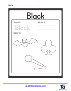 Black Worksheets - 15 Worksheets.com