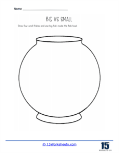 Big vs. Small Worksheets | Relative Size Skills - 15 Worksheets.com