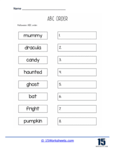 ABC Order Worksheets - 15 Worksheets.com